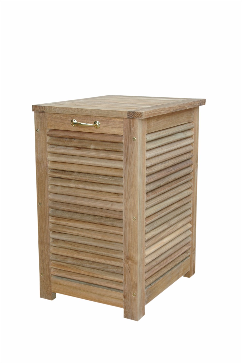 FurnitureTeak: Teak Laundry Basket Box "Amberly" Style -Teak Spa
