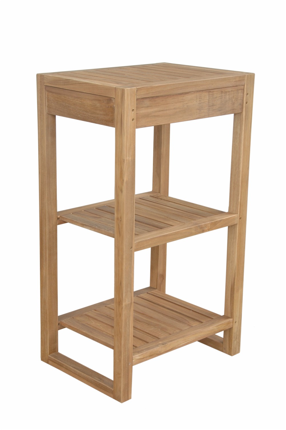 FurnitureTeak: Teak Towel Rack Table 2 Shelf - Relax Spa™